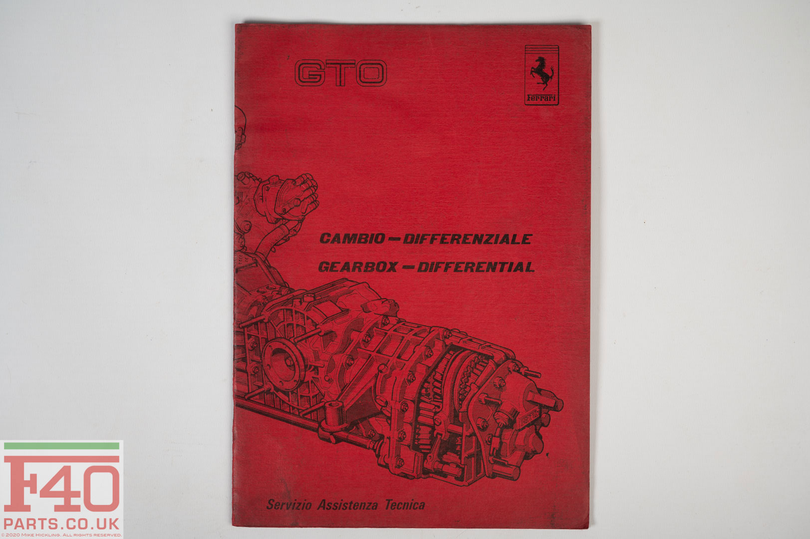 Ferrari 288 GTO Gearbox and Differential Technical Manual - F40 Parts
