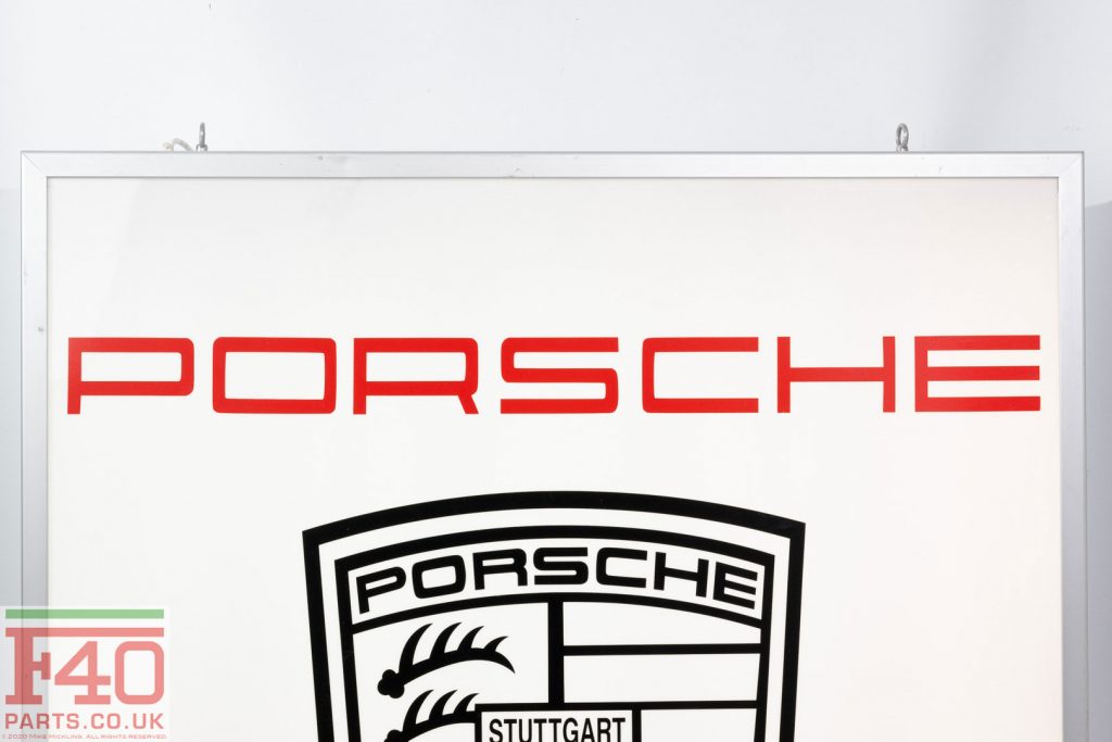Porsche Motorsport lightbox sign - F40 Parts