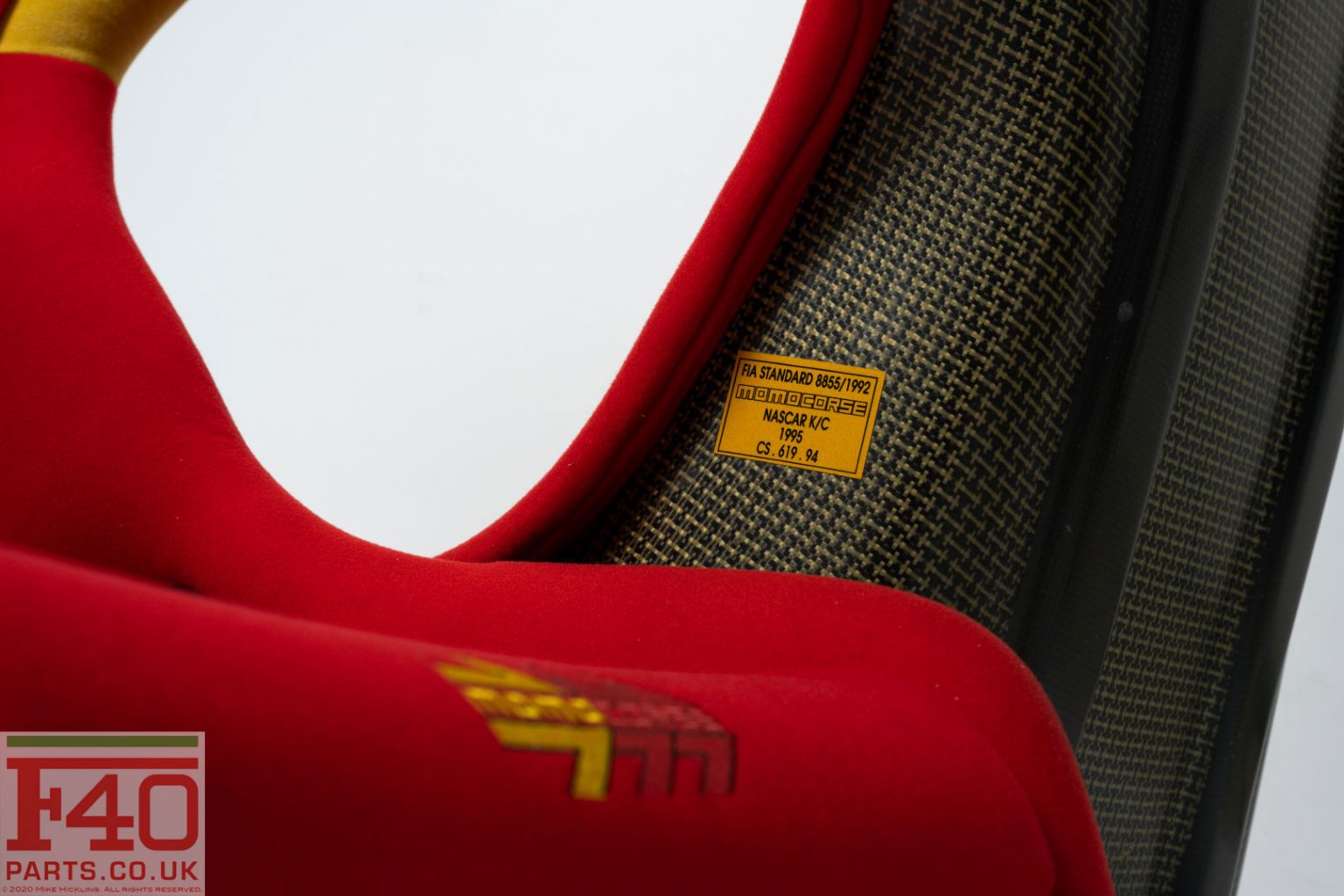 Ferrari F40 GT Momo seats and Sabelt Harness - F40 Parts