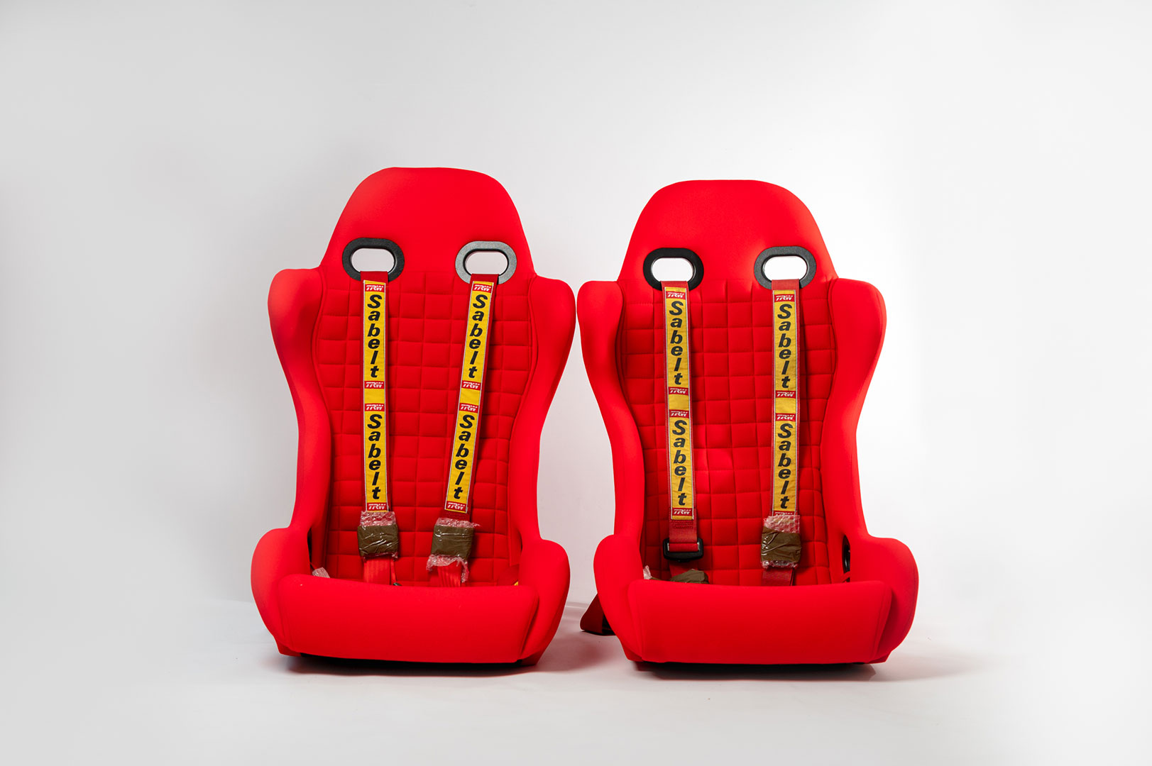 Ferrari F40LM Seats with Sabelt Race Harnesses - F40 Parts