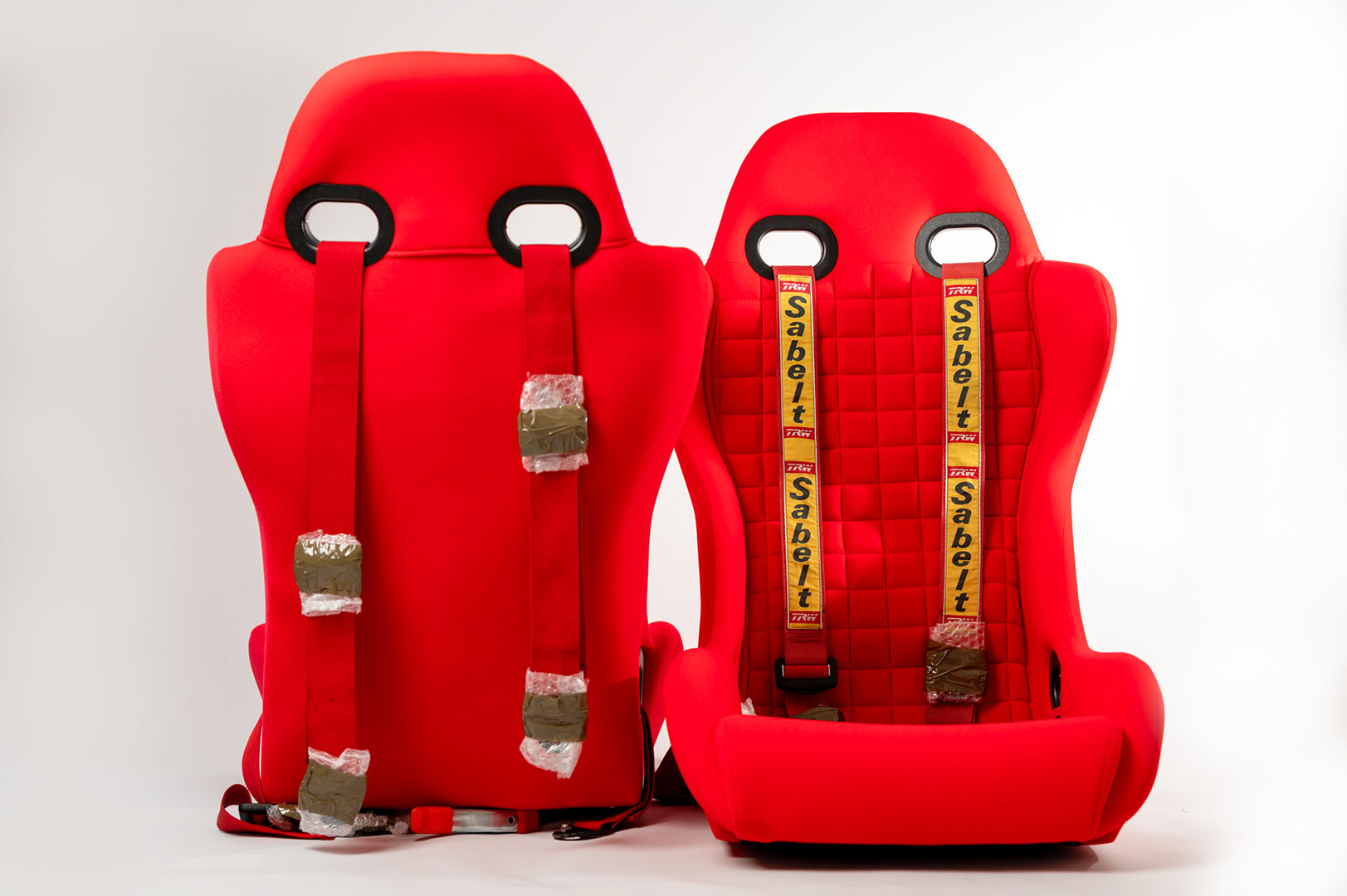Ferrari F40LM Seats with Sabelt Race Harnesses - F40 Parts